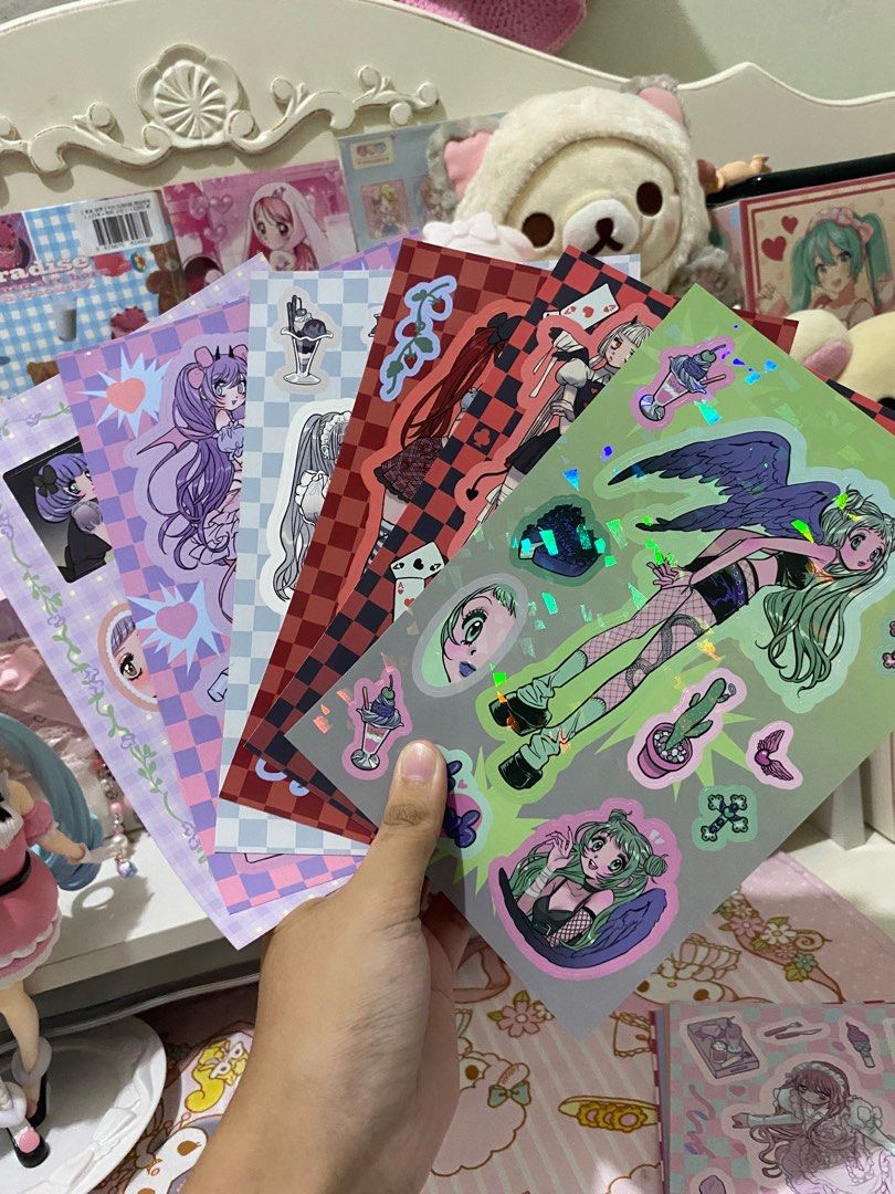 (korean sticker) Domi World set (18 pieces), Hobbies & Toys, Stationary ...