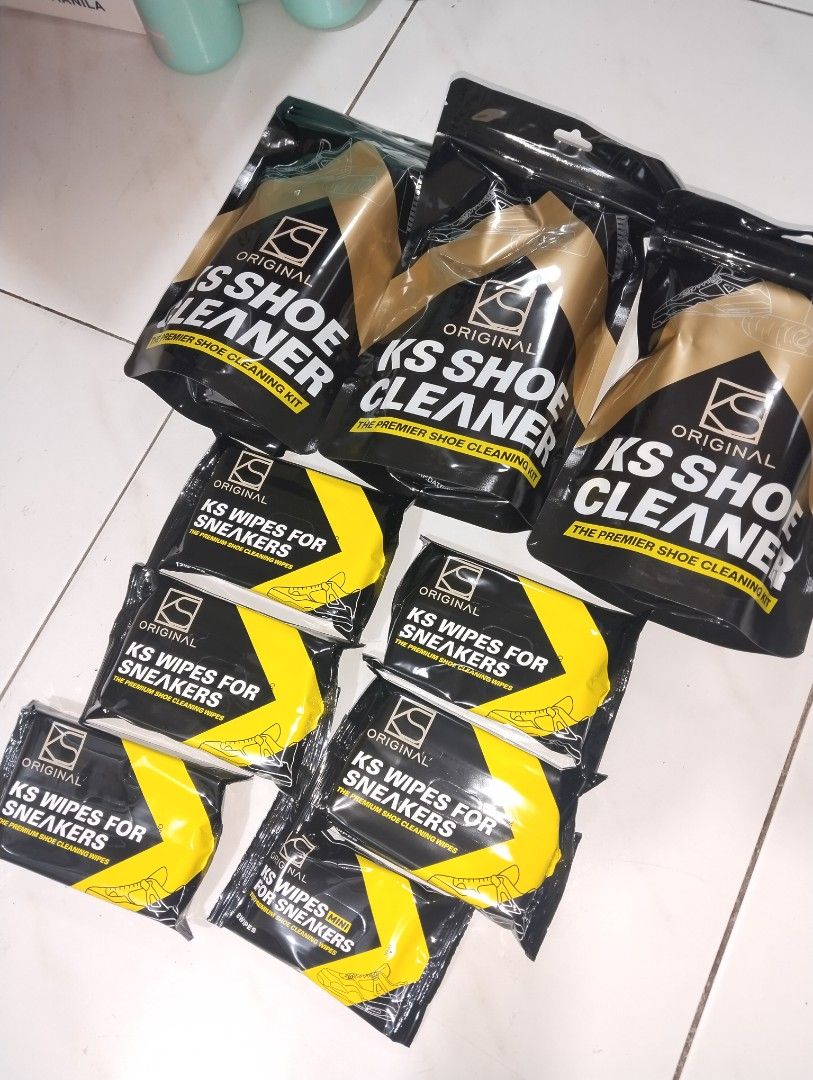 KS ORIGINAL SHOE CLEANING KS WIPES KS SHOE CLEANER SET KS DEOXIDATION ...