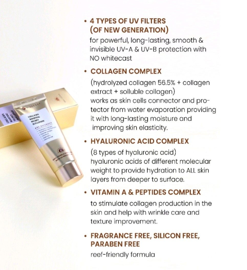 K-Secret/KSECRET Collagen Boosting Secret Sun/Sunscreen Lotion [SPF50 ...