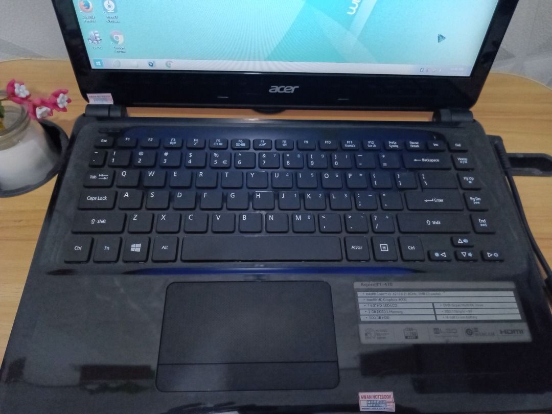 Laptop acer aspire E1-422 RAM 2GB HARDDISK 500GB PROCESSOR AMD E1-2500 APU WITH RADEON 1.4GHz ...
