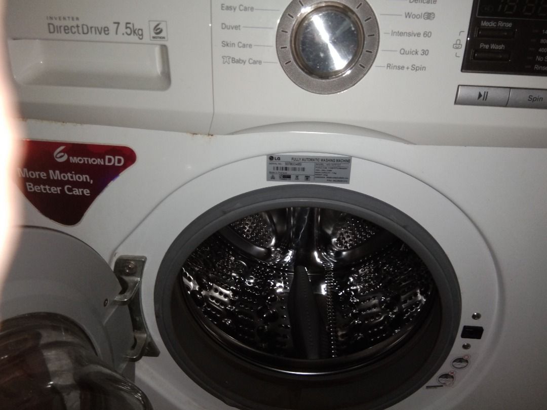 LG inverter direct drive (7.5kg), TV & Home Appliances, Washing ...