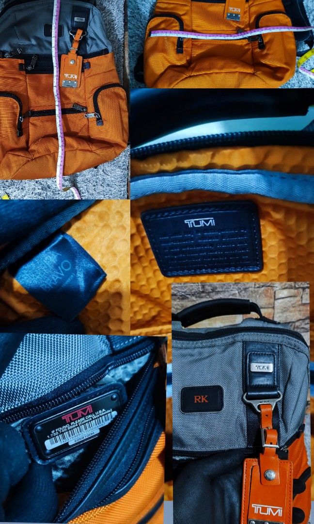 Limited Edition Tumi Alpha Bravo Day Orange Knox Backpack (Authentic ...