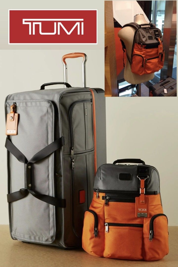 Limited Edition Tumi Alpha Bravo Day Orange Knox Backpack (Authentic ...
