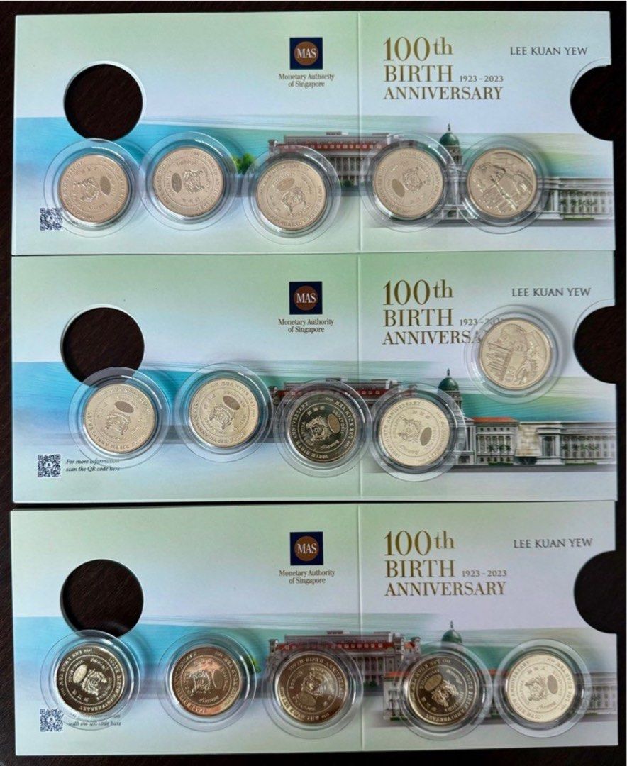 LKY 100th Anniversary Coin Set, Hobbies & Toys, Memorabilia ...