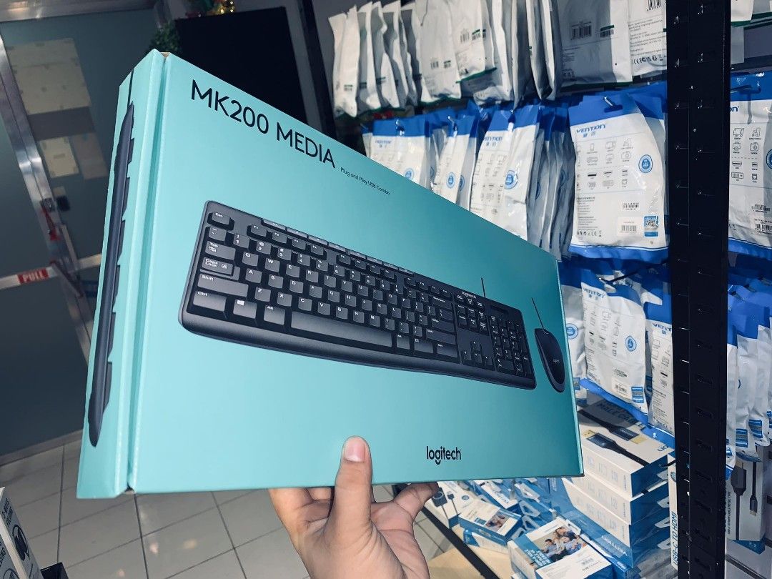 Logitech MK200 Media Keyboard and Mouse Combo, Computers & Tech, Parts ...