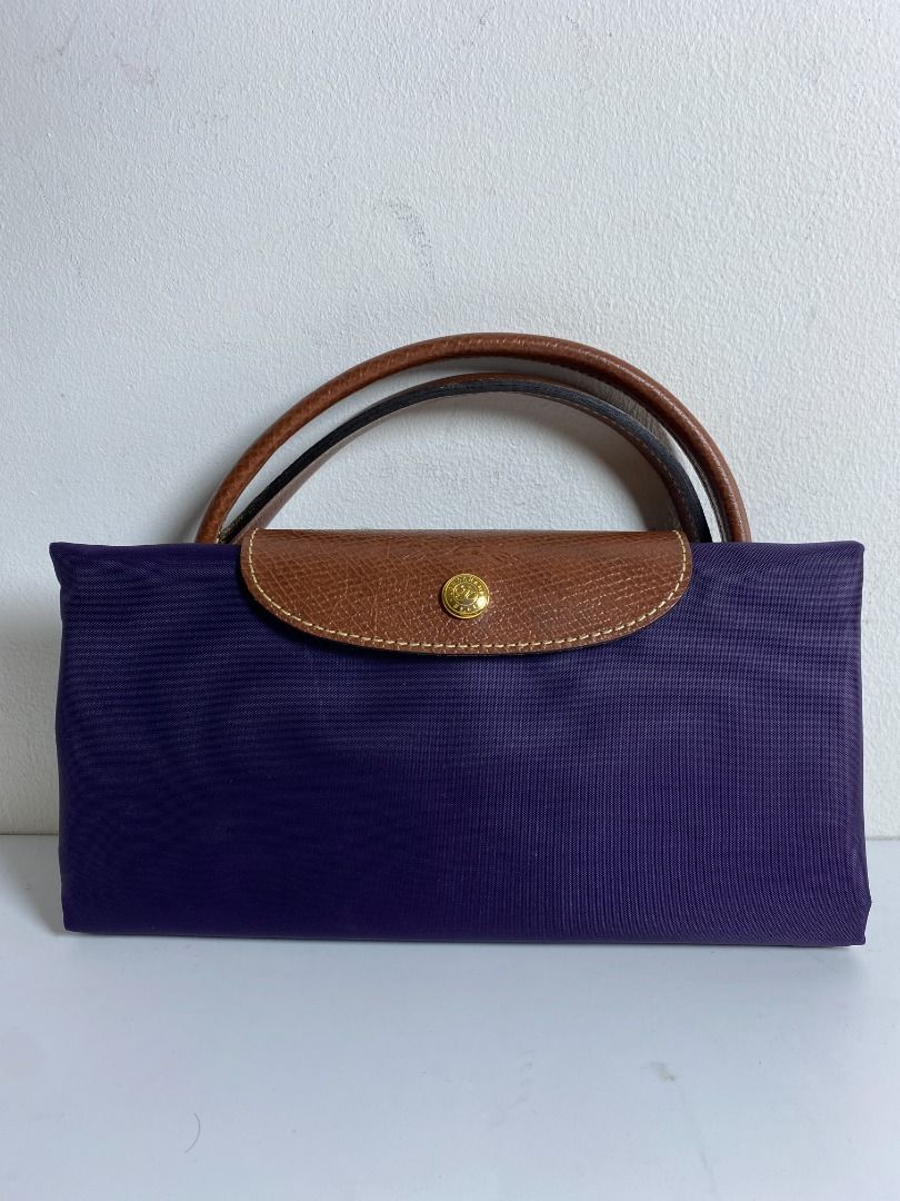 LONGCHAMP Purple Le Pliage Top Handle Bag "XL", Luxury, Bags & Wallets ...