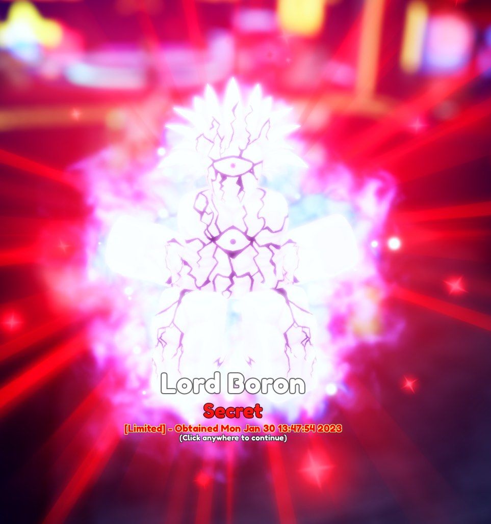 Lord Boron/Boros Anime Adventure Unit, Video Gaming, Gaming Accessories ...