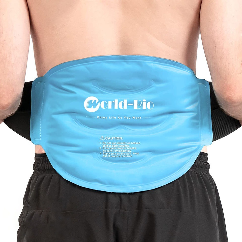 Lower Back Ice Pack Belt - Extra Large Reusable Waist Pain Relief Gel ...