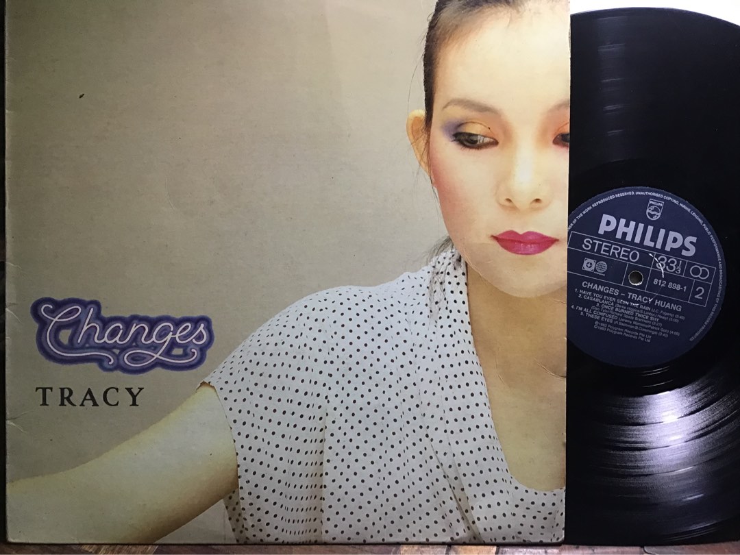 LP Tracy Huang - Changes OOP VINYL RECORD Anubis Piring Hitam Asian Pop ...