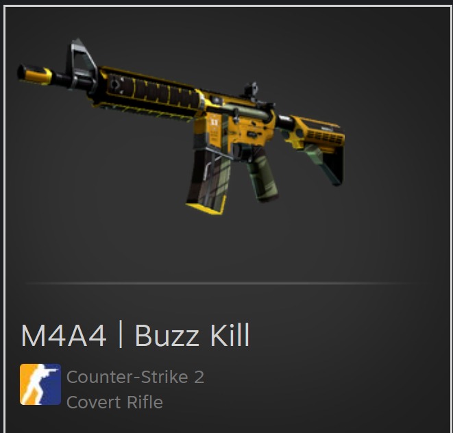 M4A4 | Buzz Kill MW, Video Gaming, Gaming Accessories, In-Game Products ...