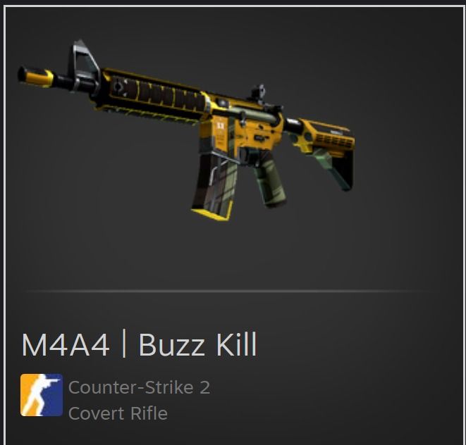 M4A4 | Buzz Kill MW, Video Gaming, Gaming Accessories, In-Game Products ...