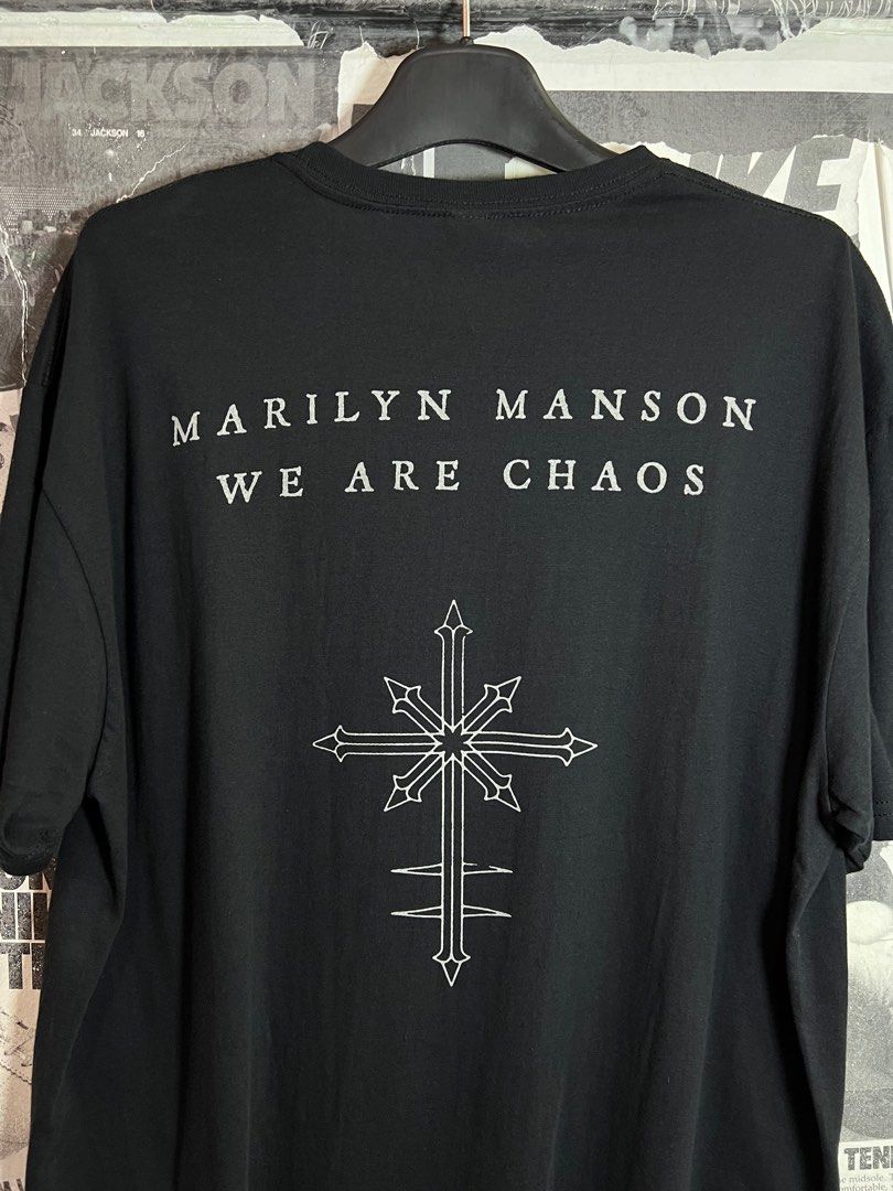 MARILYN MANSON OFFICIAL UK BAND MERCHANDISE, Men's Fashion, Tops & Sets ...