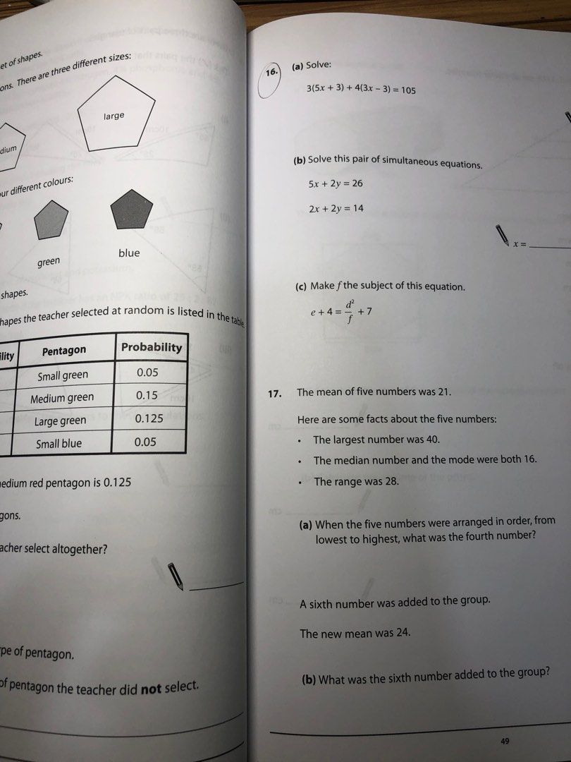 Maths Ks3 Practice test papers, Hobbies & Toys, Books & Magazines ...