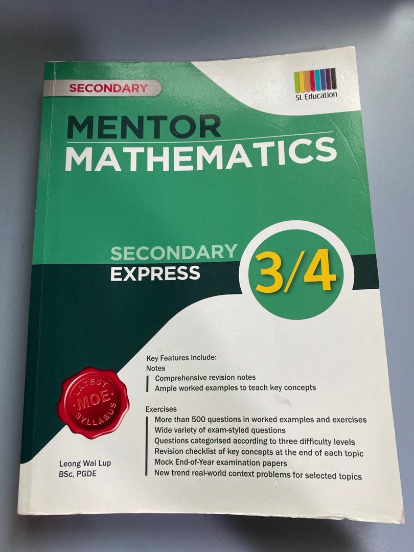 Mentor Math Sec3/4, Hobbies & Toys, Books & Magazines, Assessment Books on Carousell