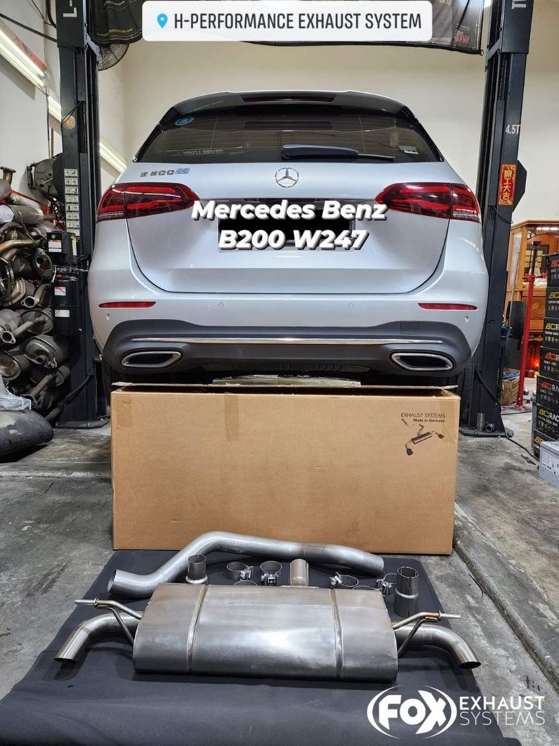 Mercedes Benz B200 W247 ( Upgrade Fox Axle Back Exhaust System ), Car ...