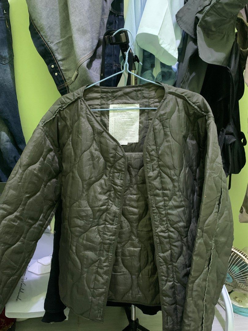Military 65 Quilted Jacket Liner, Fesyen Pria, Pakaian , Baju Luaran di ...