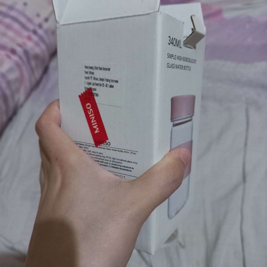 Miniso botol kaca original, Kitchen & Appliances di Carousell