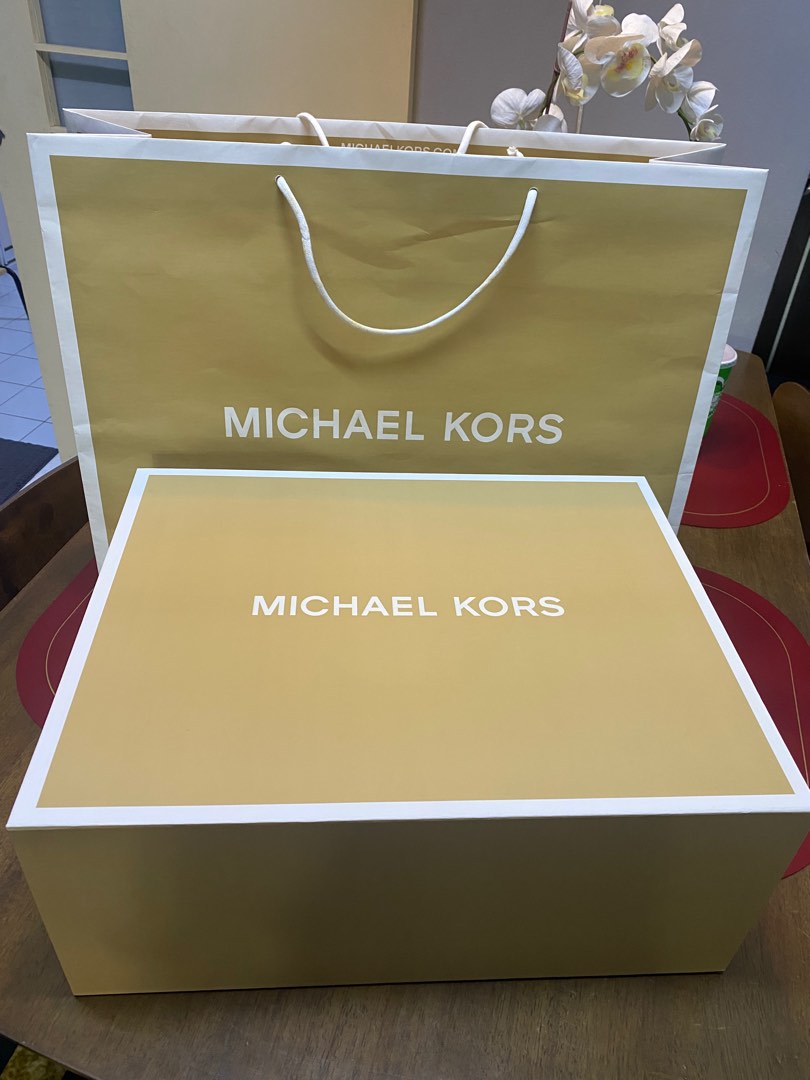 Mk box+paper bag 48.5cmx38cmx21cm, Luxury, Bags & Wallets on Carousell