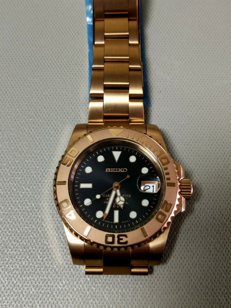 Mod Seiko Rose gold Automatic Watch, Men's Fashion, Watches ...