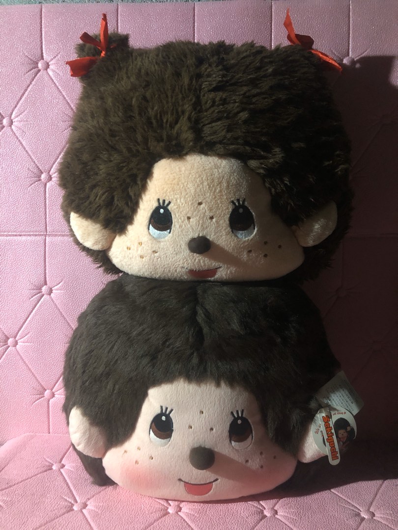 Monchichi Boy & Girl Head, Hobbies & Toys, Toys & Games on Carousell