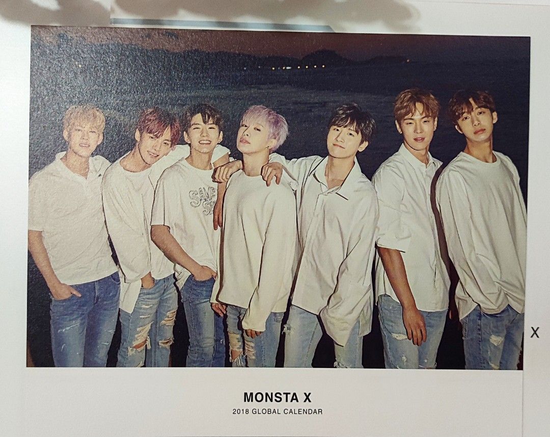 MONSTA X 2018 Seasons greetings DVD making & mini standee w/ mini ...