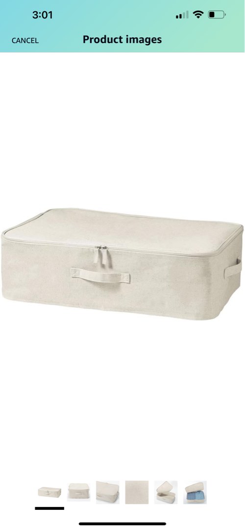 Muji linen storage soft box, Furniture & Home Living, Home Improvement ...