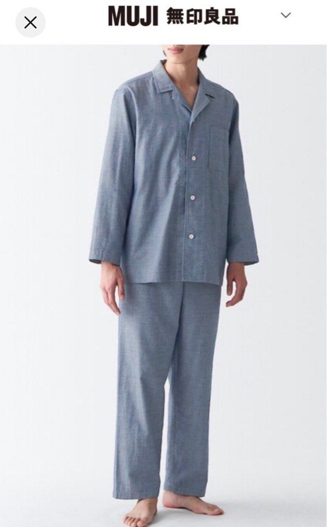 MUJI Pajamas set, Men's Fashion, Tops & Sets, Sleep and Loungewear on ...