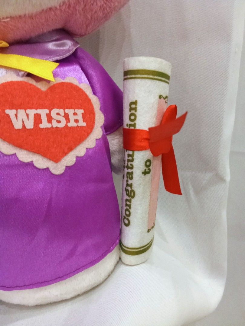 My Melody Graduation Xl size plush, Hobbies & Toys, Toys & Games on ...