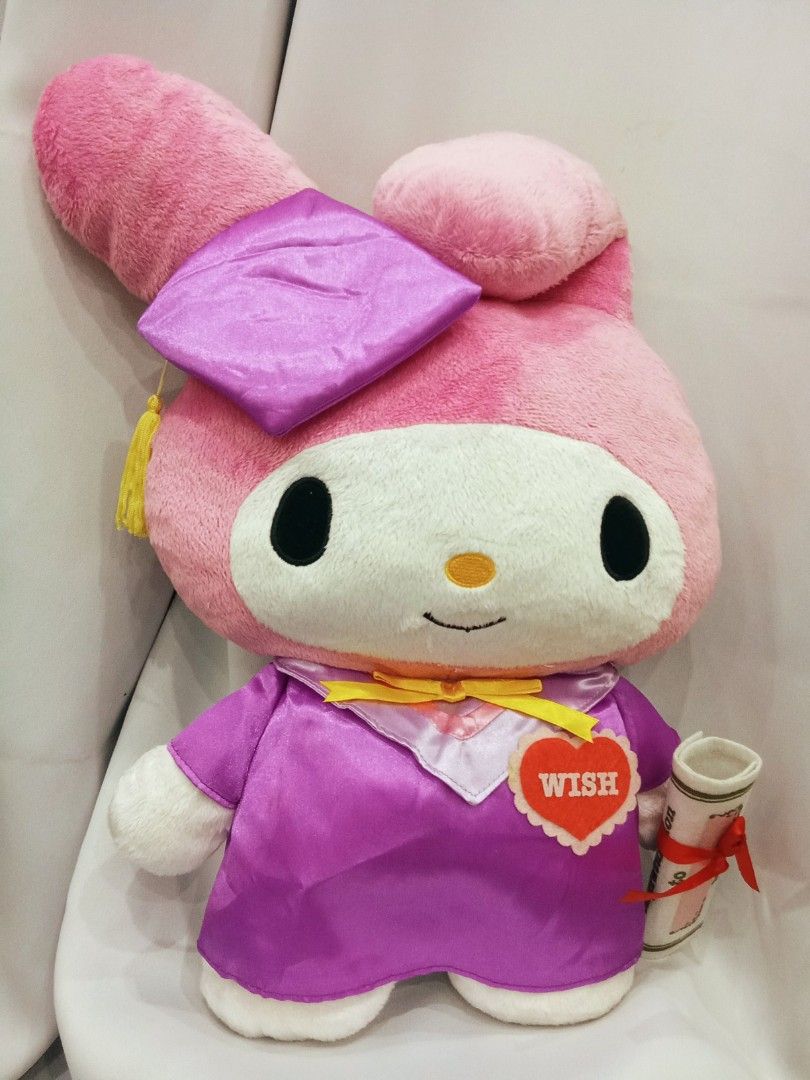My Melody Graduation Xl size plush, Hobbies & Toys, Toys & Games on ...