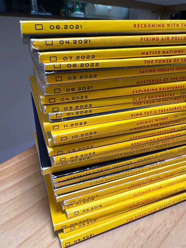 National Geographic Past Issues (2021 to 2022), Hobbies & Toys, Books ...