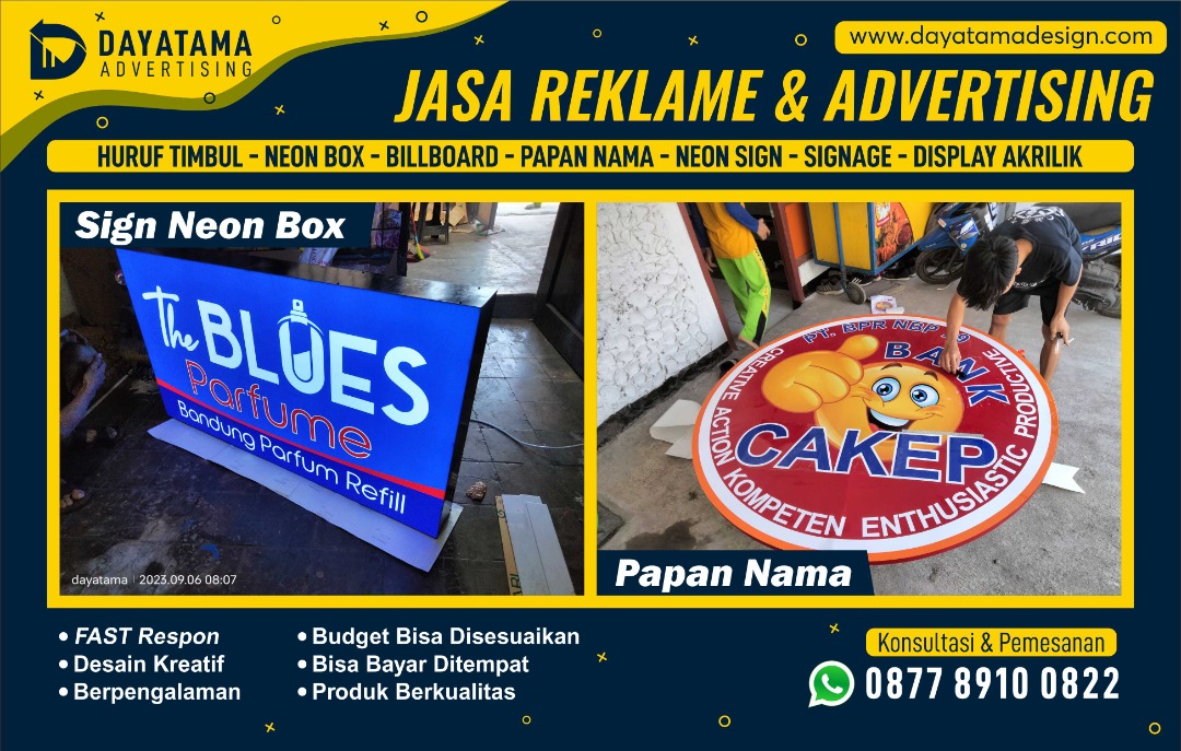 Neon Box Bandung | Papan Nama | Huruf Timbul | Reklame Billboard ...