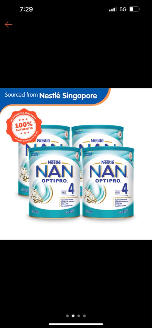 Nestle Nan Optipro 4 - 1.6kg, Babies & Kids, Nursing & Feeding, Weaning & Toddler Feeding on ...