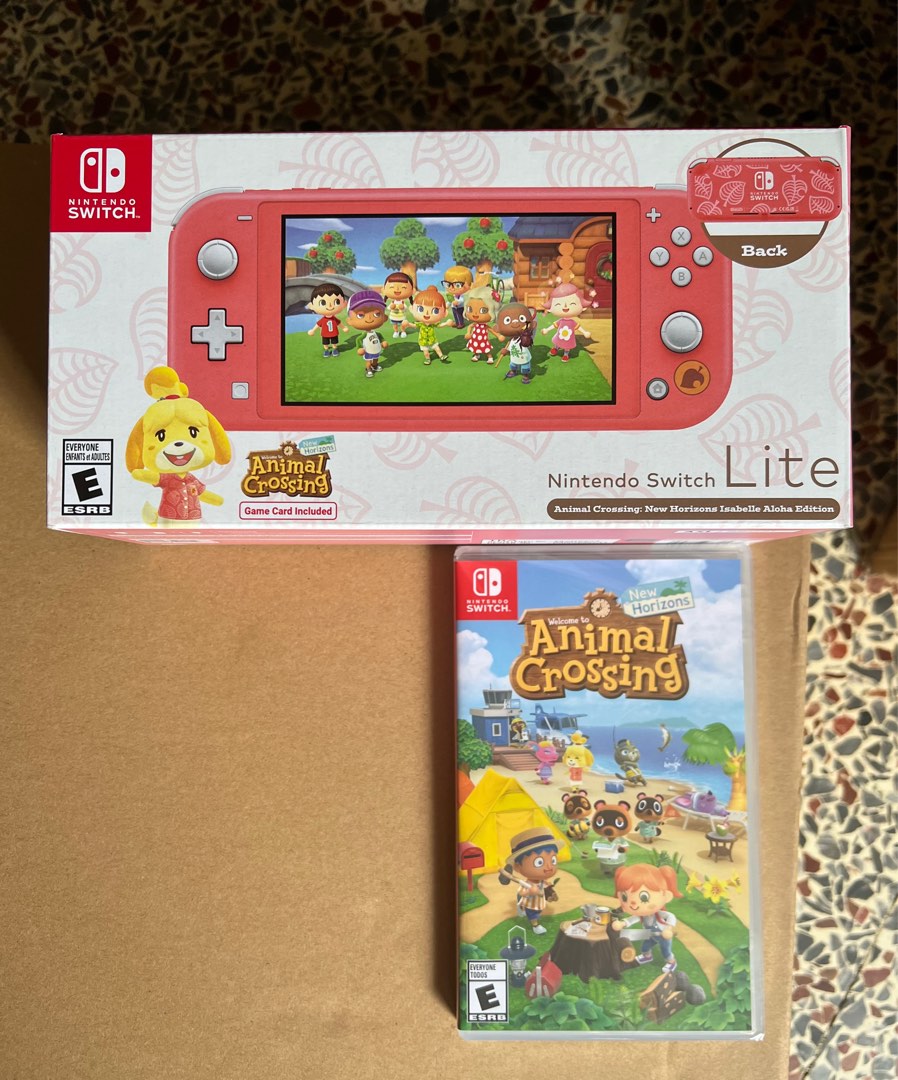 Nintendo Switch Lite Animal Crossing Isabella Aloha Edition - Pink ...