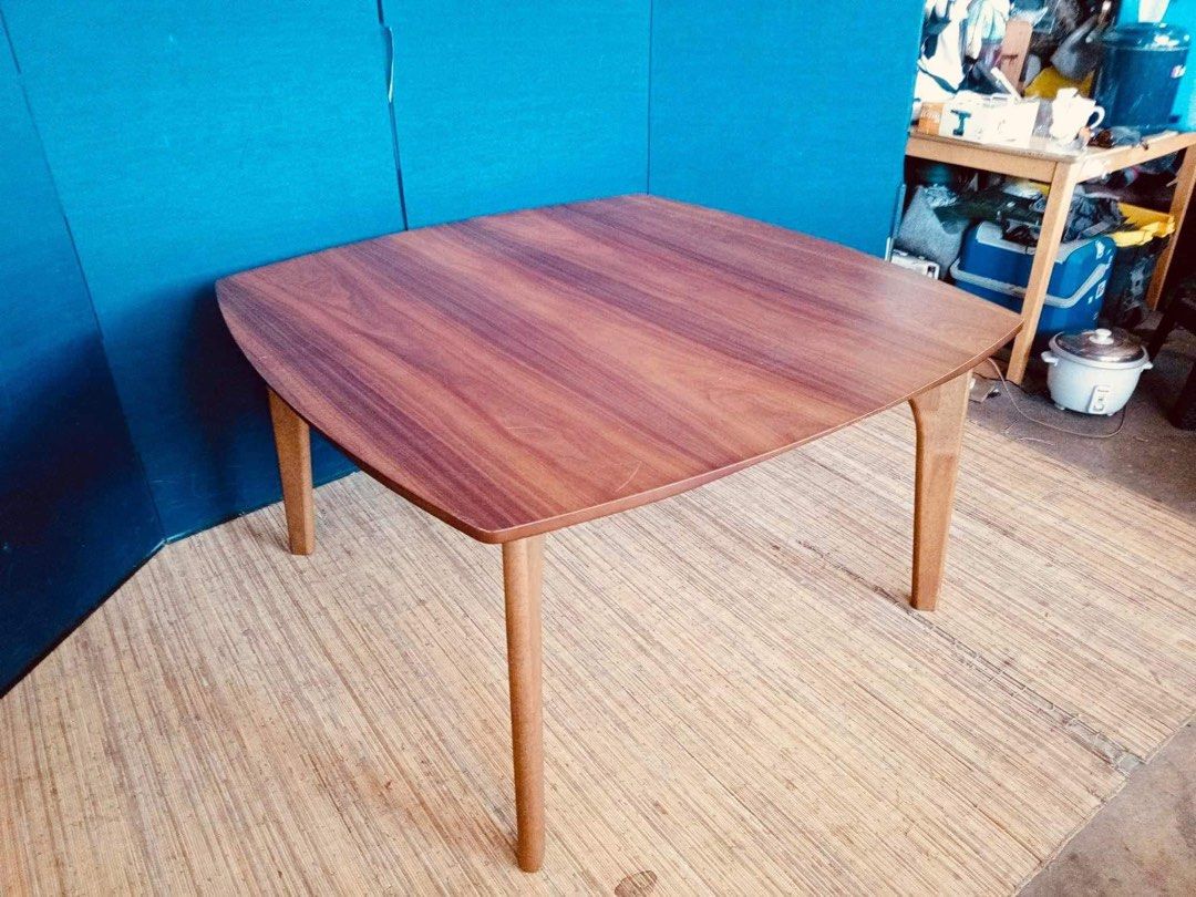 Nitori Dining Table 48”L x 48”W x 27”H Solid wood In good condition ...