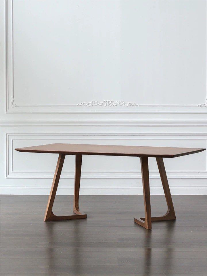 Nordic Walnut Solid wood Dining Table, Furniture & Home Living ...