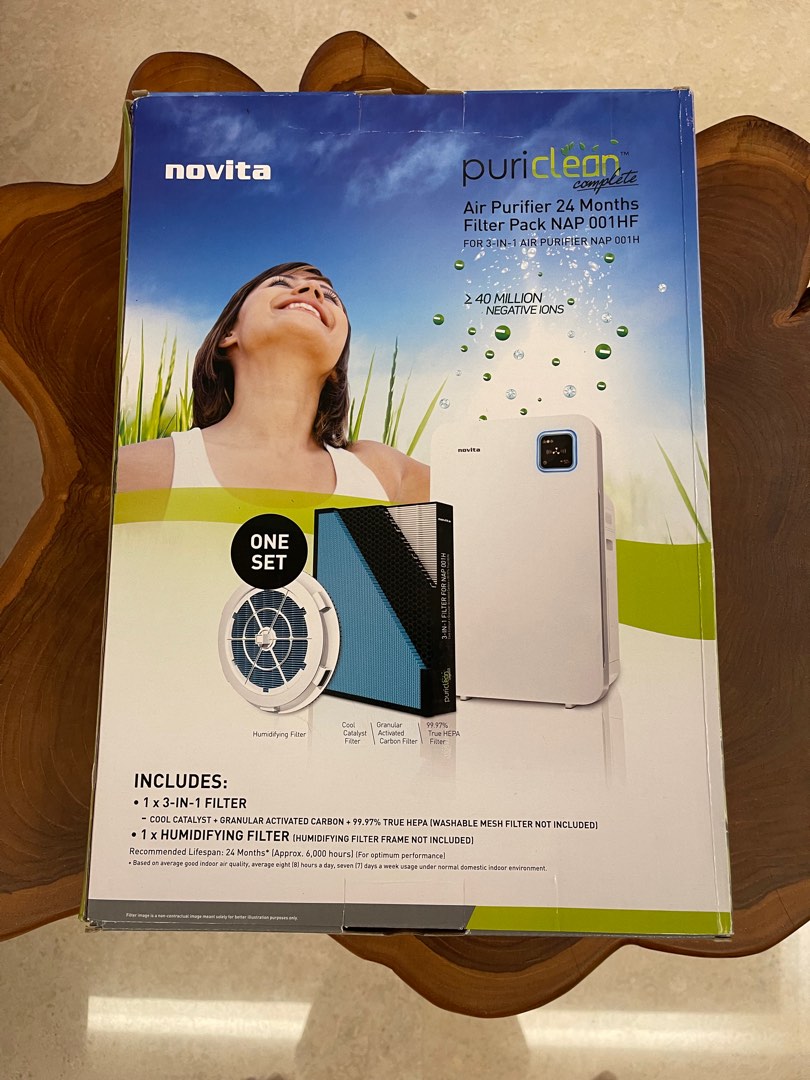Novita Air Purifier Filter Pack NAP 001HF, TV & Home Appliances, Air ...