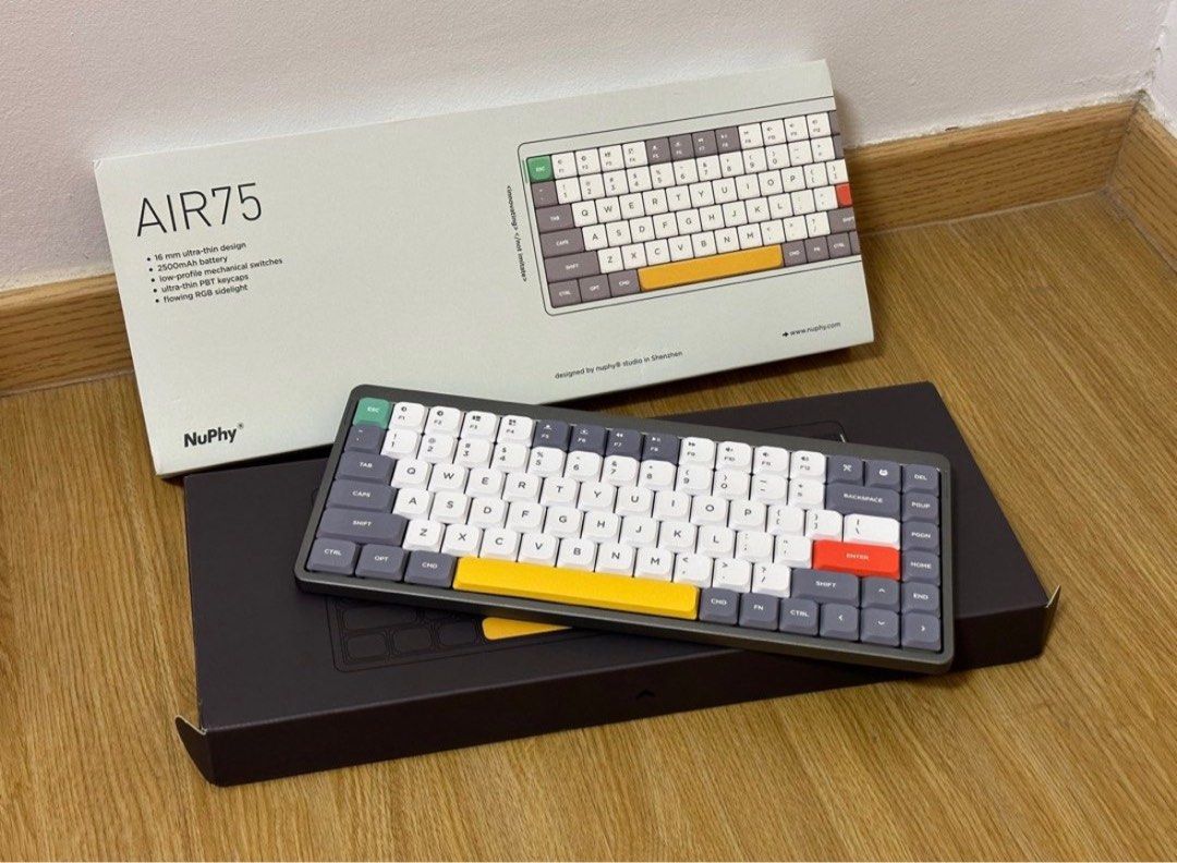 Nuphy Air 75 v1 - Brown Switches, Computers & Tech, Parts & Accessories ...