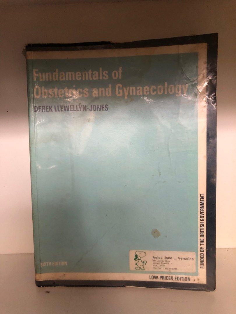 [Nursing Books] Fundamentals of Obstetrics and Gynaecology Sixth Edition (6th Edition) by Derek ...