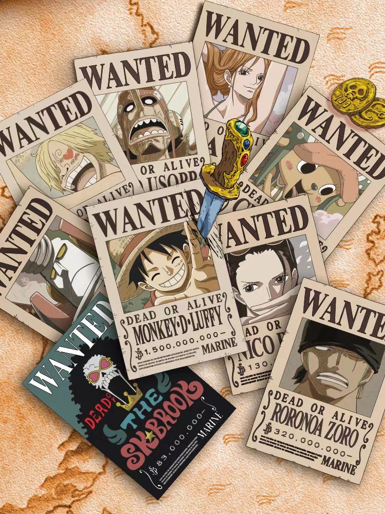 [ONE PIECE X PINTOO] ONE PIECE SHOWPIECE XS 80 WANTED SERIES JIGSAW PUZZLE BLIND BOX WITH FRAME ...