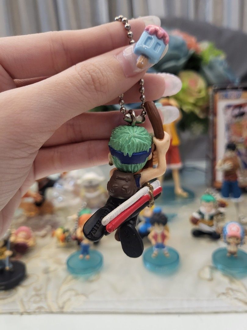 One Piece Zoro Swing Figure Keychain, Hobbies & Toys, Toys & Games on ...