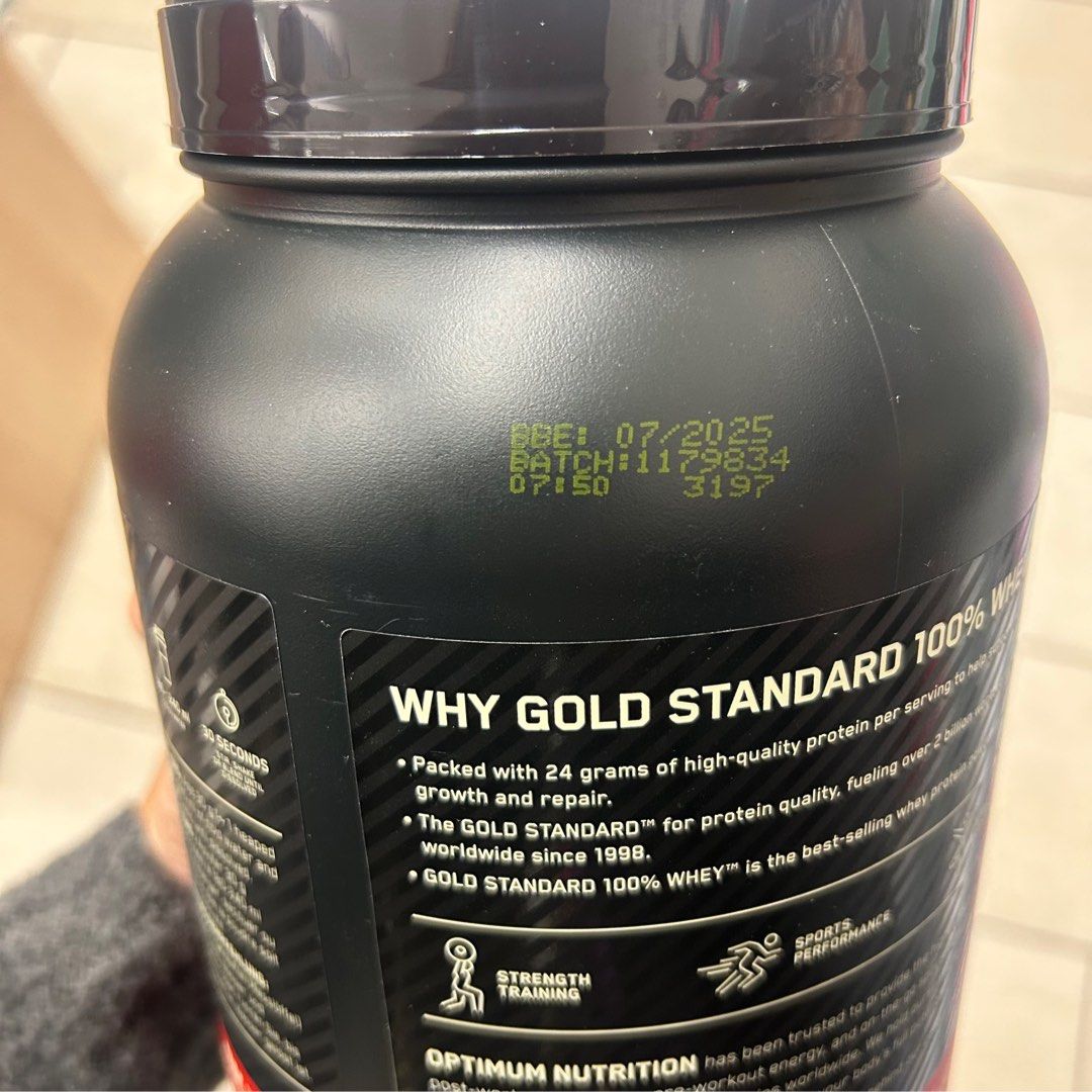 Optimum Nutrition Gold Standard 100% Whey Protein, 健康及營養食用品, 健康補充品, 健康 ...