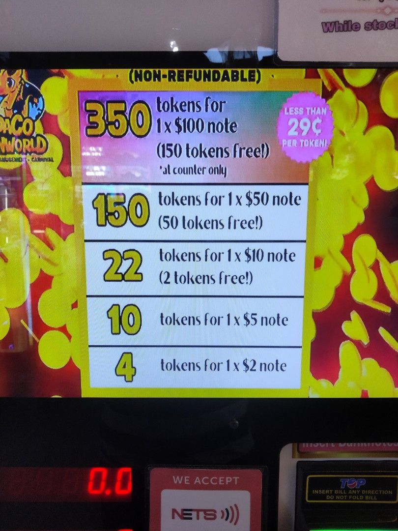 Paco Funworld Tokens, Hobbies & Toys, Toys & Games on Carousell