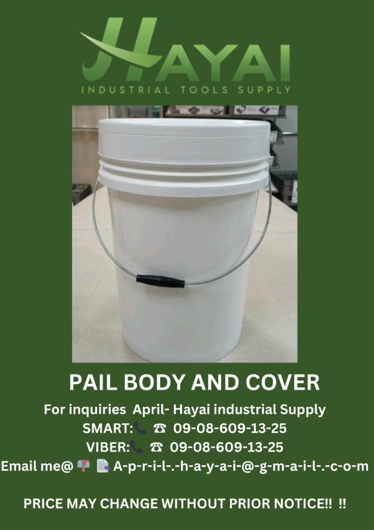 Pail body and cover, Commercial & Industrial, Construction Tools ...