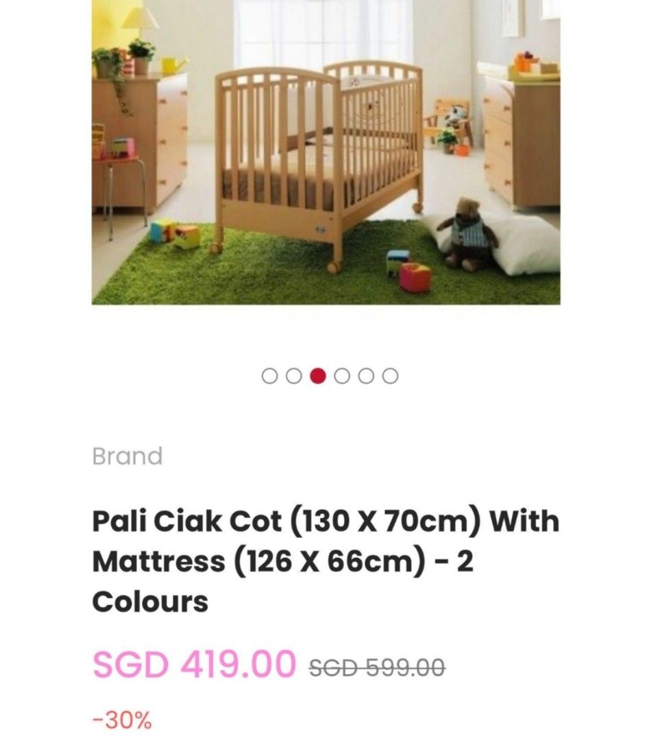Pali Baby Cot, Babies & Kids, Baby Nursery & Kids Furniture, Cots ...
