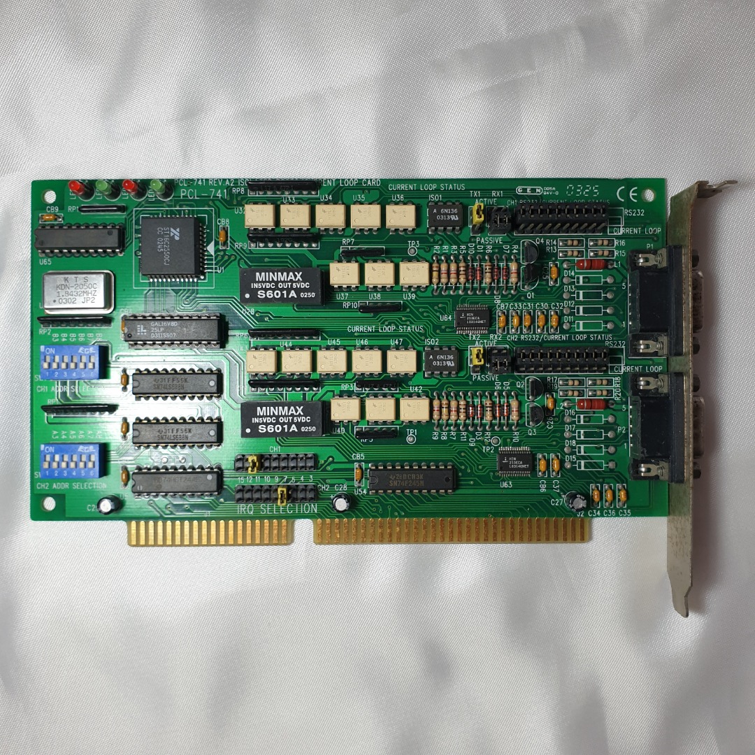PCL-741 RS-232 Current-Loop Communication Card Board, Commercial ...