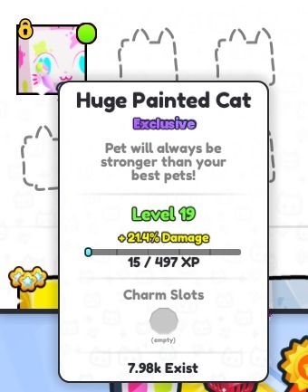 PET SIMULATOR 99 (PS99) HUGE PAINTED CAT, Video Gaming, Video Games ...