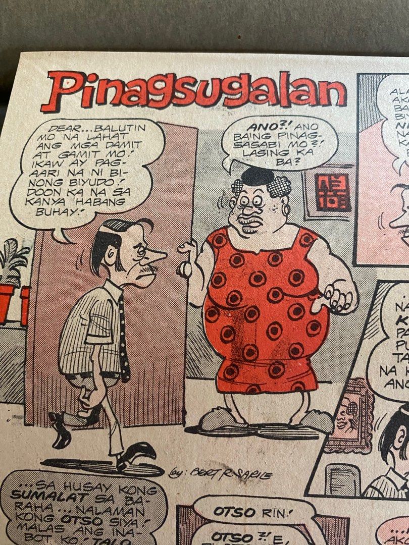 Pinagsugalan Komiks Strip Comics Vintage Guhit ni Bert R. Sarile 1984 ...