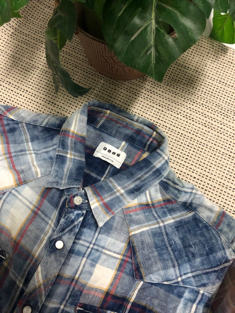 PLST Japanese brand western shirt slim fit, Men's Fashion, Tops & Sets, Tshirts & Polo Shirts on ...