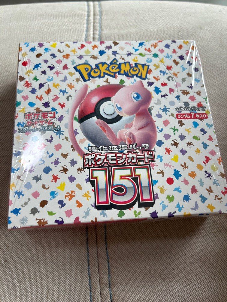pokemon 151 japanese booster box (shrink wrap), Hobbies & Toys, Toys ...