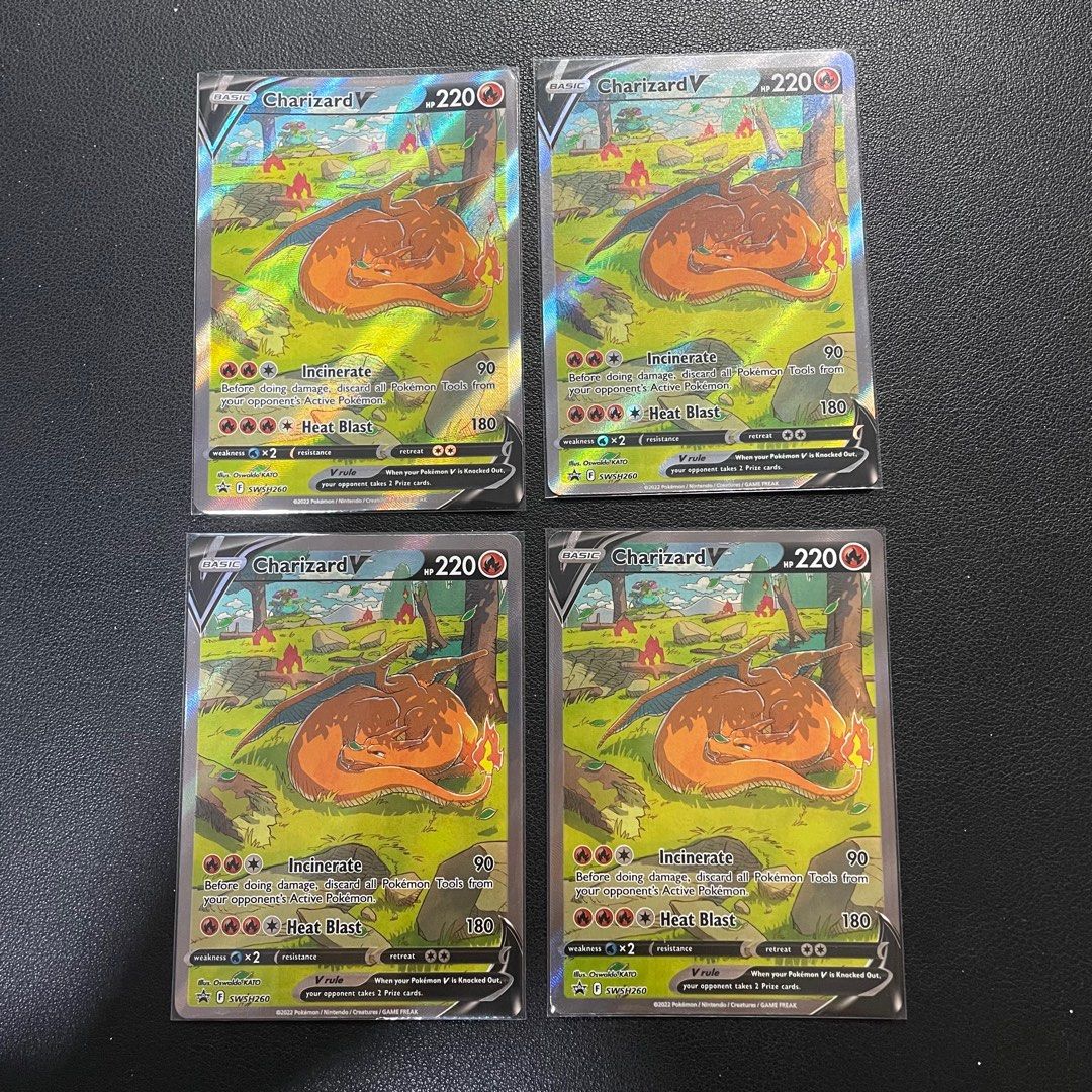 Pokemon Charizard UPC PROMO Charizard V alternate Art, Hobbies & Toys ...